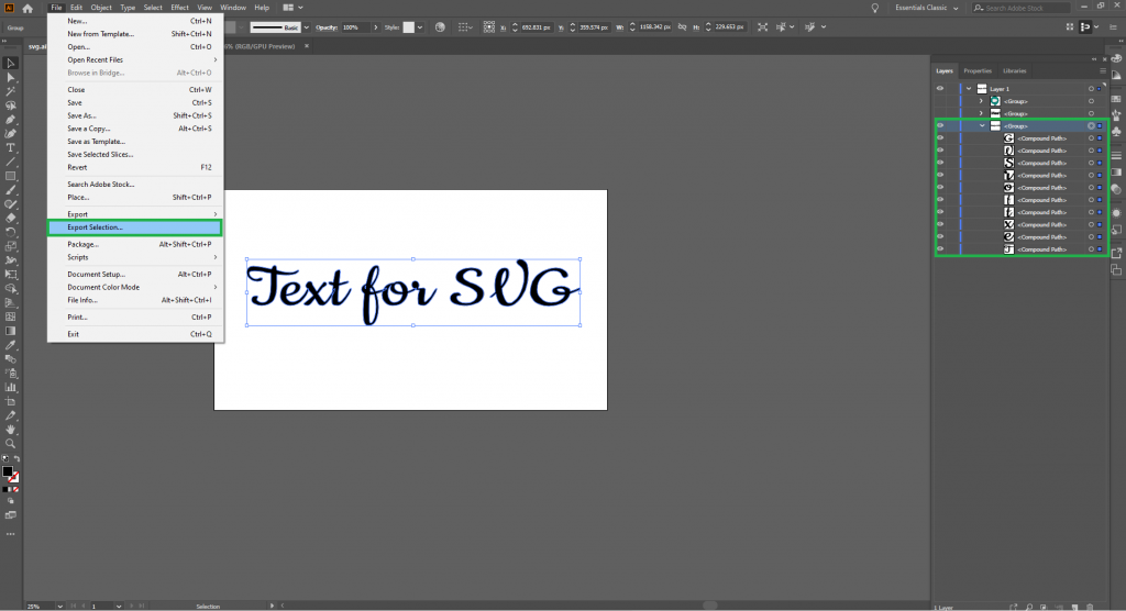 How to Export and Modified SVG in AI and PSD - Web Development & Tech ...