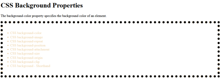 CSS Background Properties - Web Development & Tech Blog | Spiceworks Myanmar